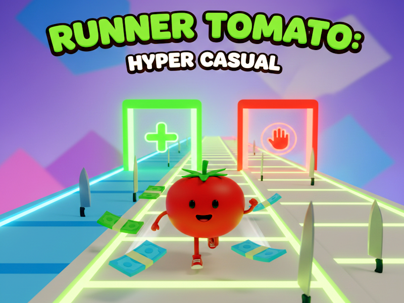 Runner Tomato: Hyper Casual 🕹️ Graj online na SGameS