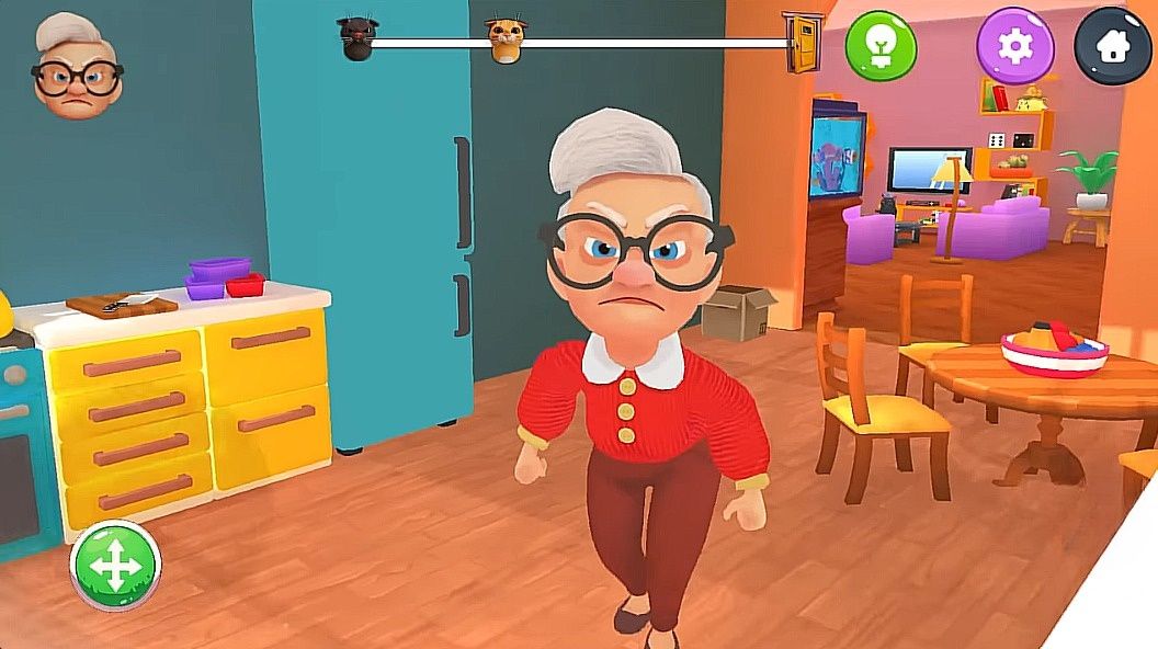 Cat and Granny 🕹️ Graj online na SGameS