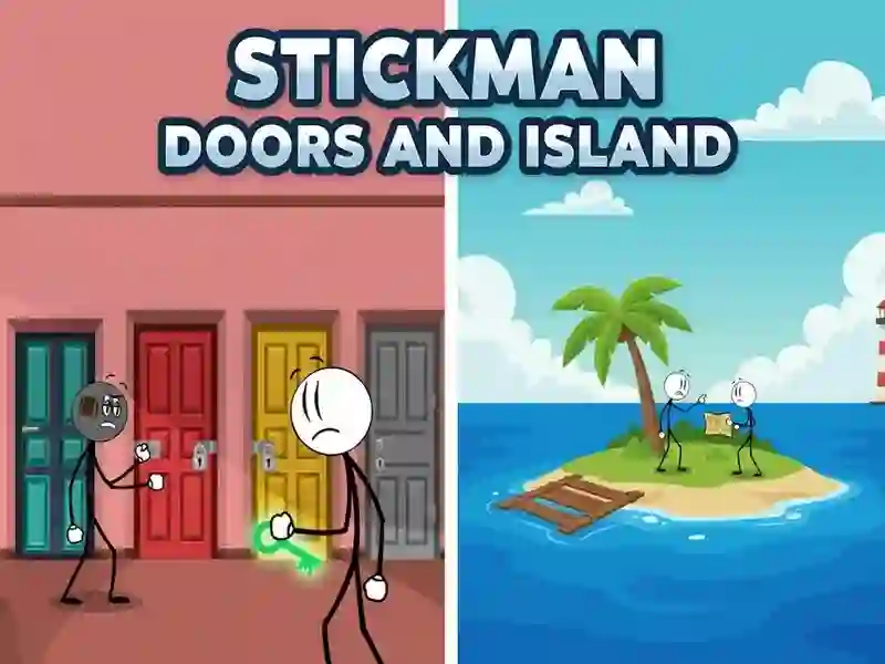 Stickman: Drzwi i wyspa 🕹️ Graj online na SGameS
