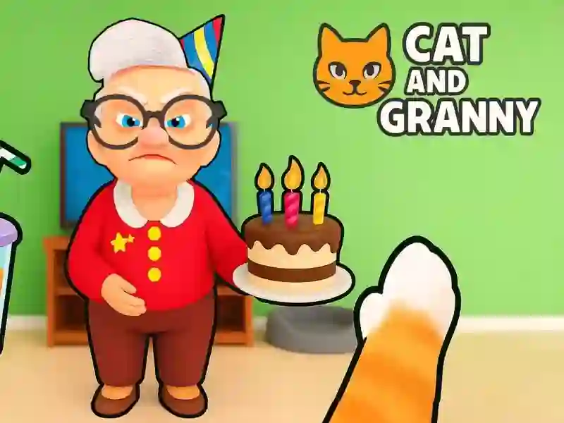 Kot i babcia 🕹️ Graj online na Sgames