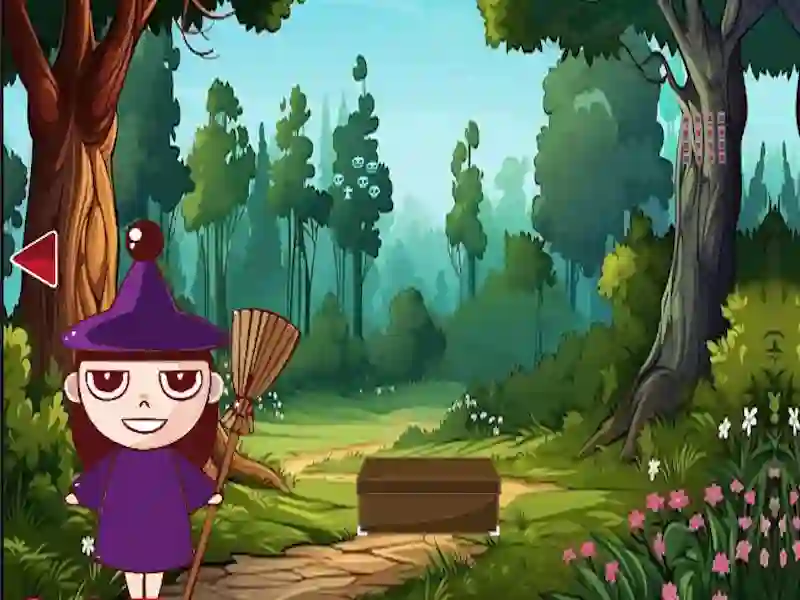 Czarownica uczestniczy w imprezie z okazji Halloween 🕹️ Graj online na ...